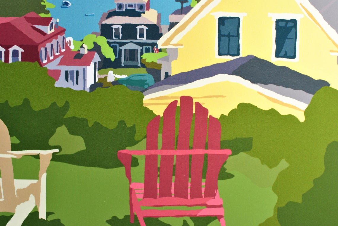 Stonington Harbor Art Print 8 X 10 Wall Poster by - Etsy