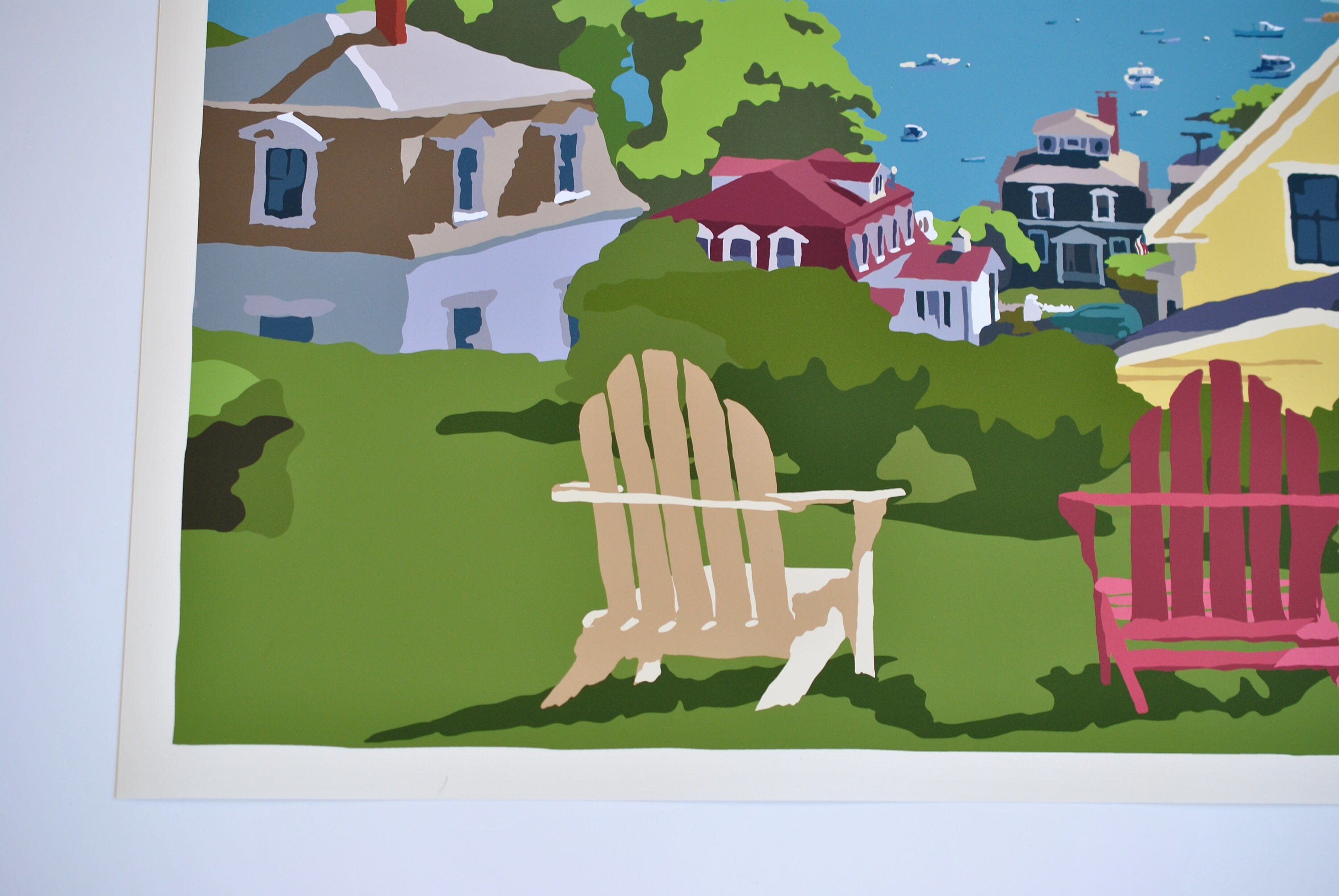 Stonington Harbor Art Print 18" X 24" Wall Poster by Alan Claude ...