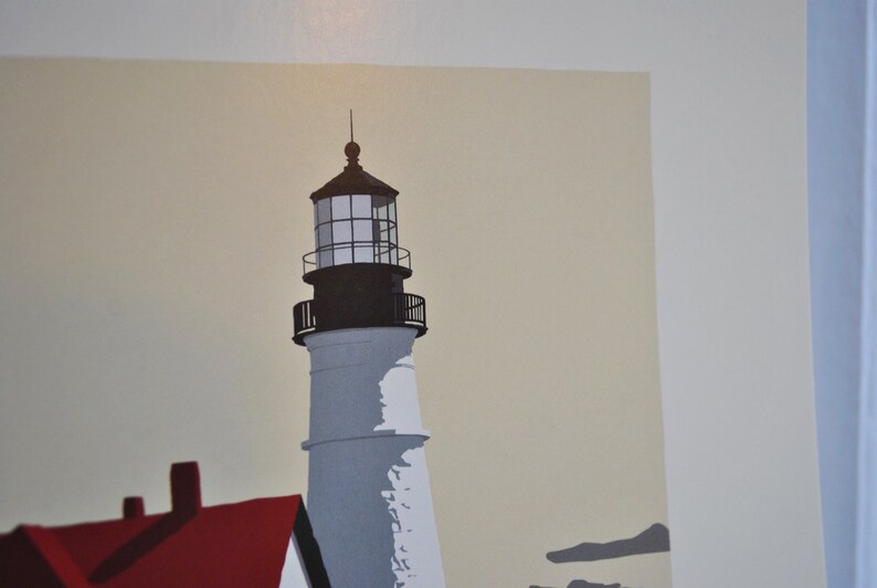 Portland Head Light Art Print 8 X 10 Travel Poster | Etsy