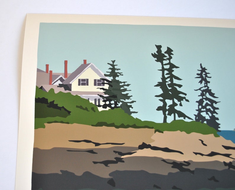 Sailing Long Cove Art Print 18" X 24" Wall Poster by Alan Claude ...