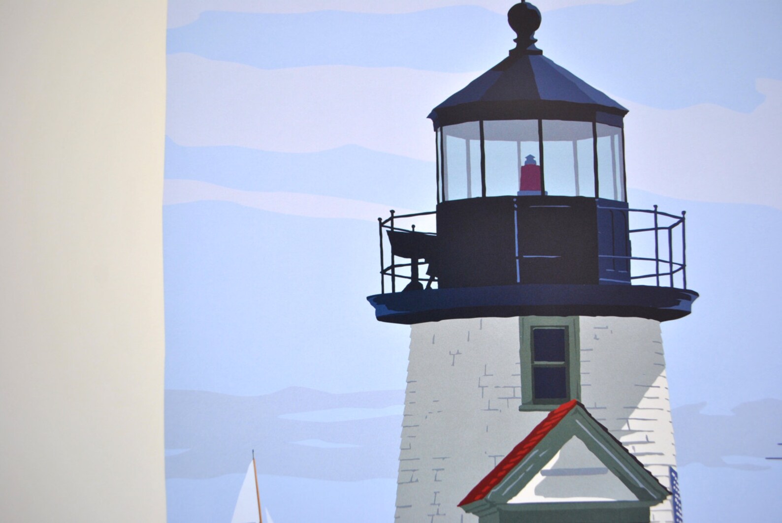Brant Point Lighthouse Art Print 18" X 24" Travel Poster by Alan Claude ...
