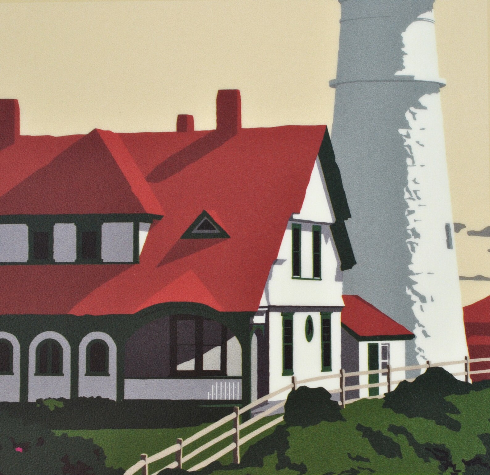 Portland Head Light Art Print 8" X 10" Framed Travel Poster by Alan ...