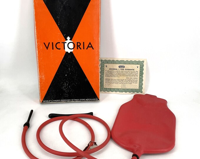 Rexall Victoria Combination Fountain Syringe Water Bottle 2 QT R 540 ...