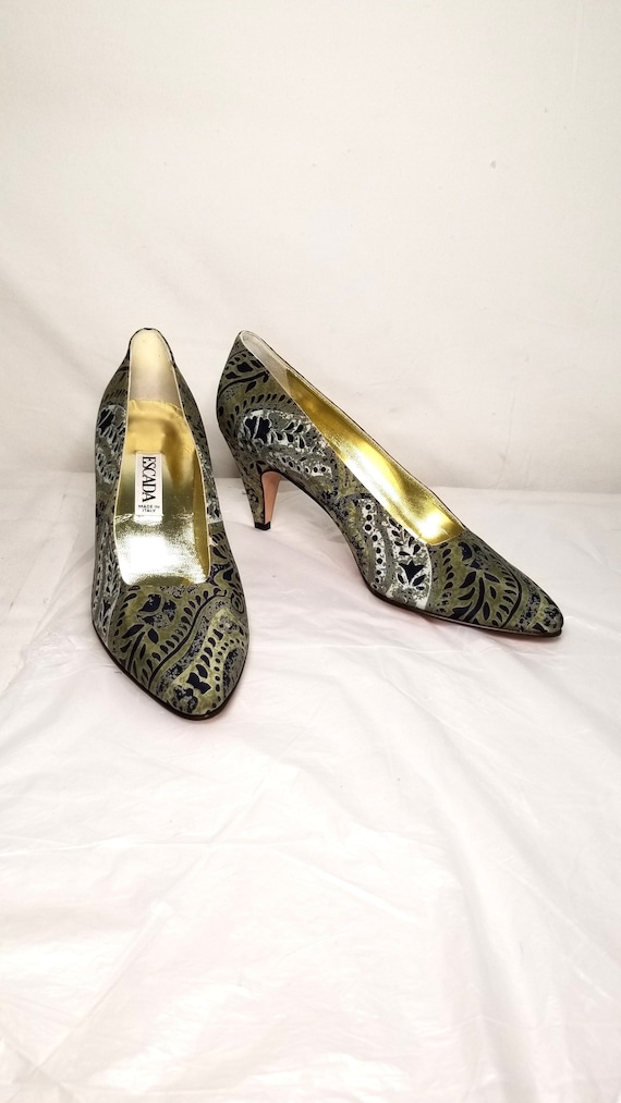 Escada Vintage Green And Ivory Blazer - Gem