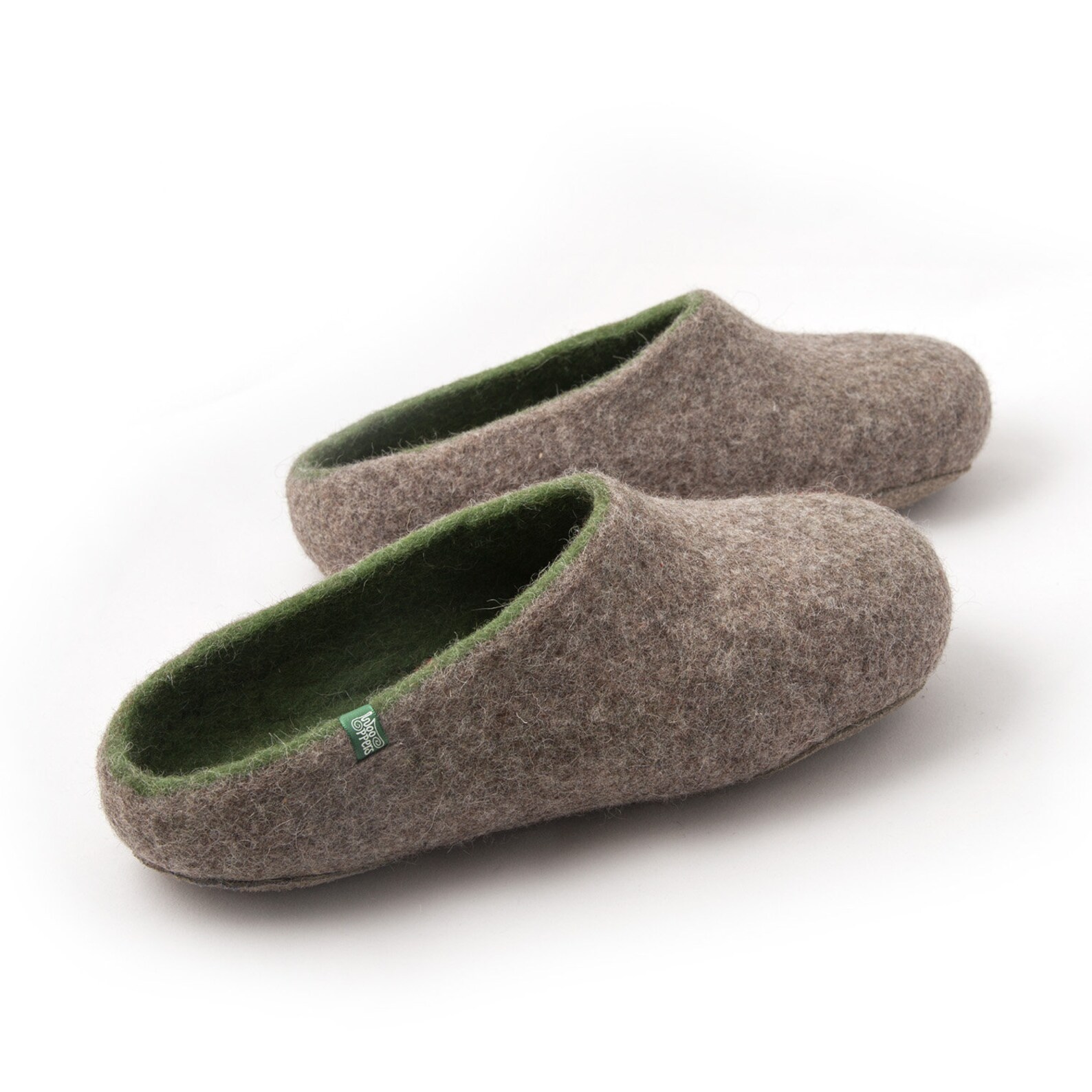 Felt Wool Slippers Mens Mule Slippers Easy to Slip On - Etsy