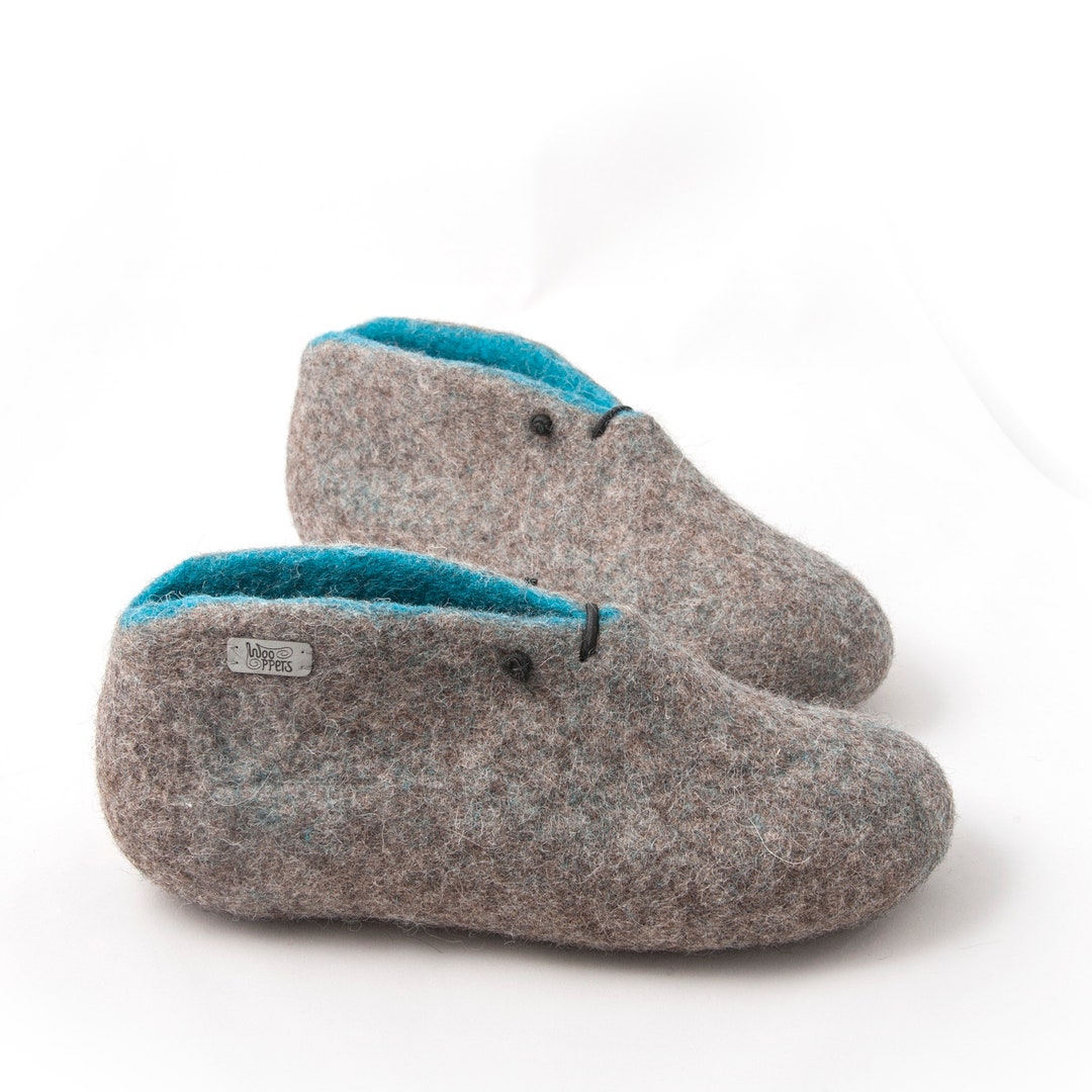 Boot Slippers - Felt Wool Slippers for Women to Feel Cozy at Home - Etsy