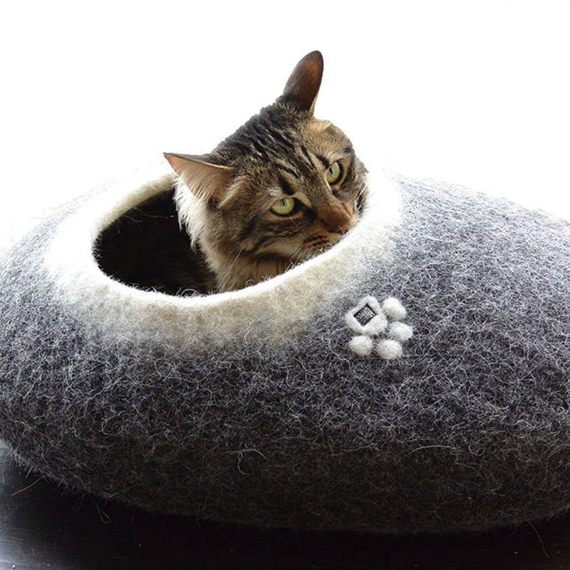 Wool Cat Bed - Etsy