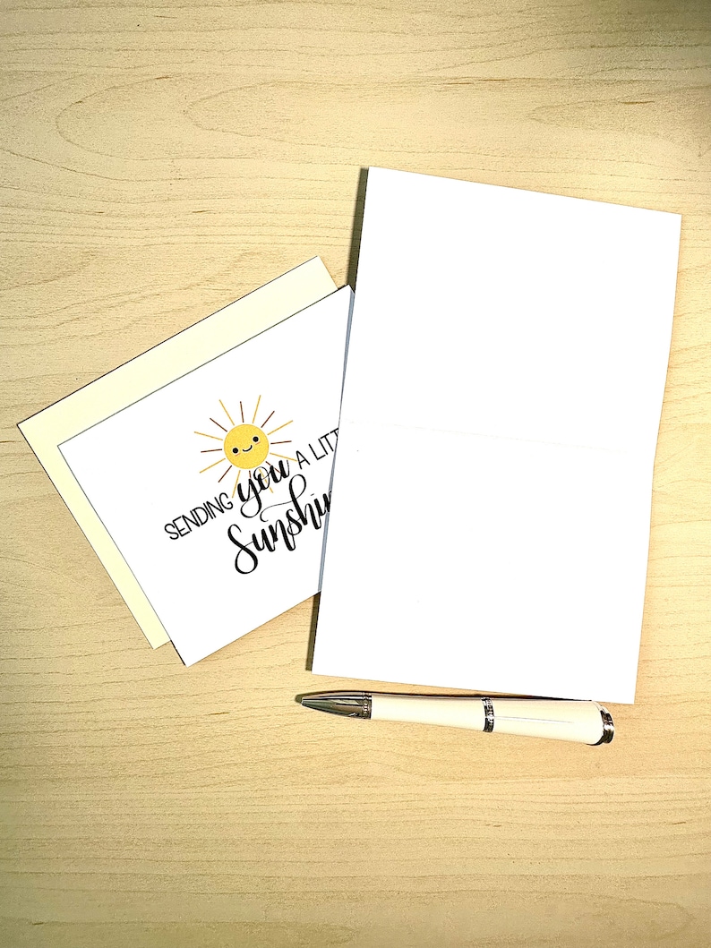 Sending You a Little Sunshine Greeting Card | Uplifting Encouragement ...