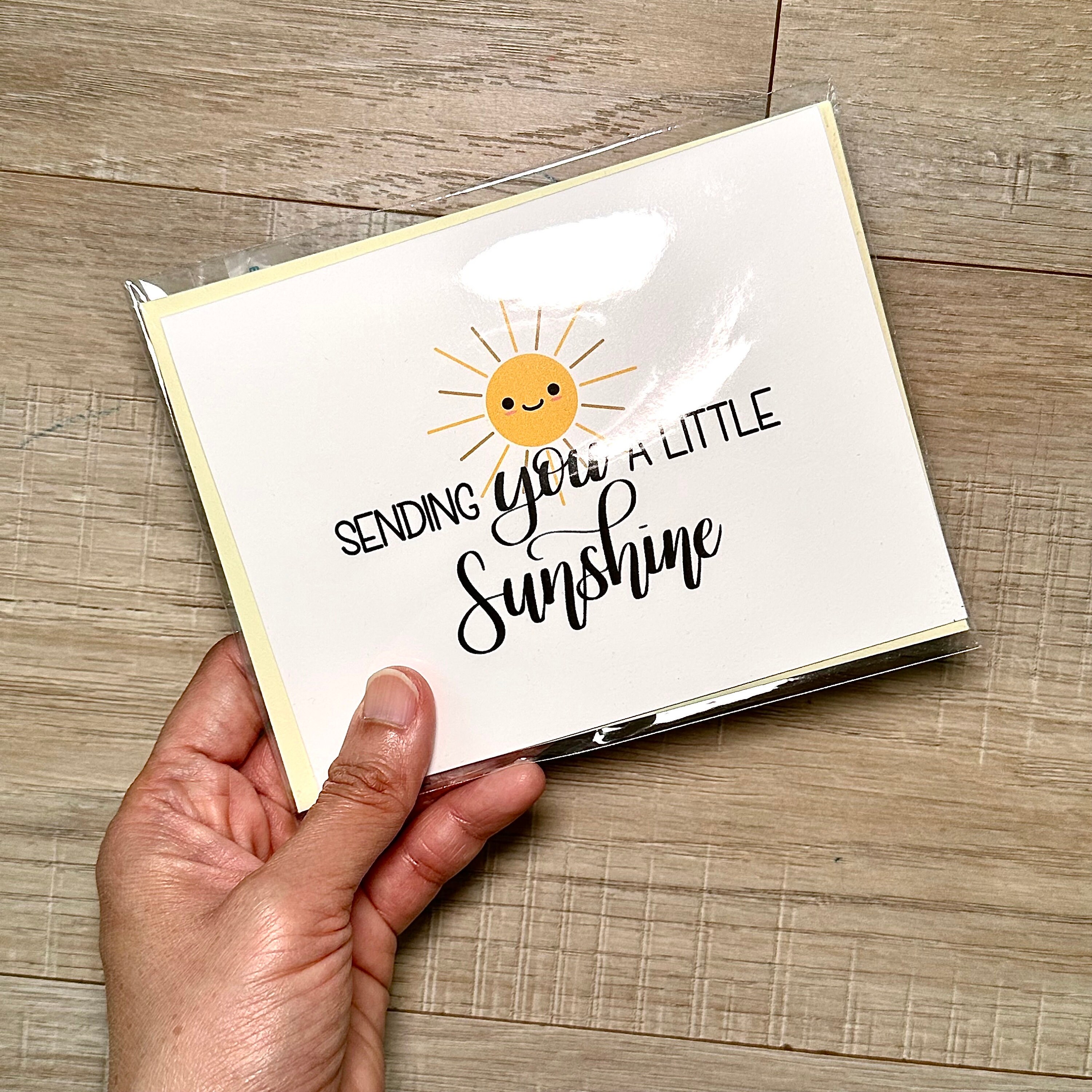 Sending You a Little Sunshine Greeting Card | Uplifting Encouragement ...