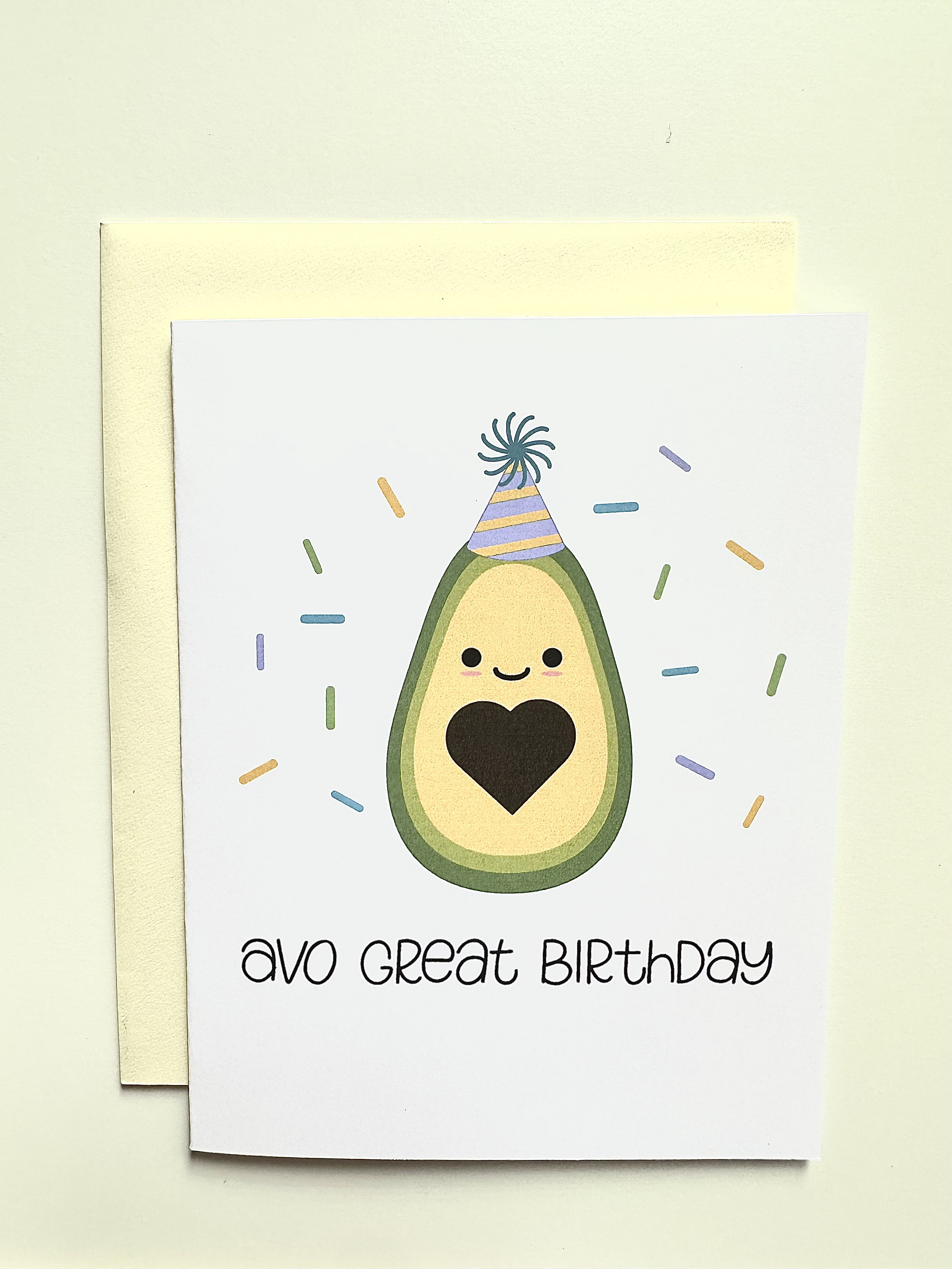 Avo Great Birthday Pun Greeting Card | Avocado Birthday Card for ...