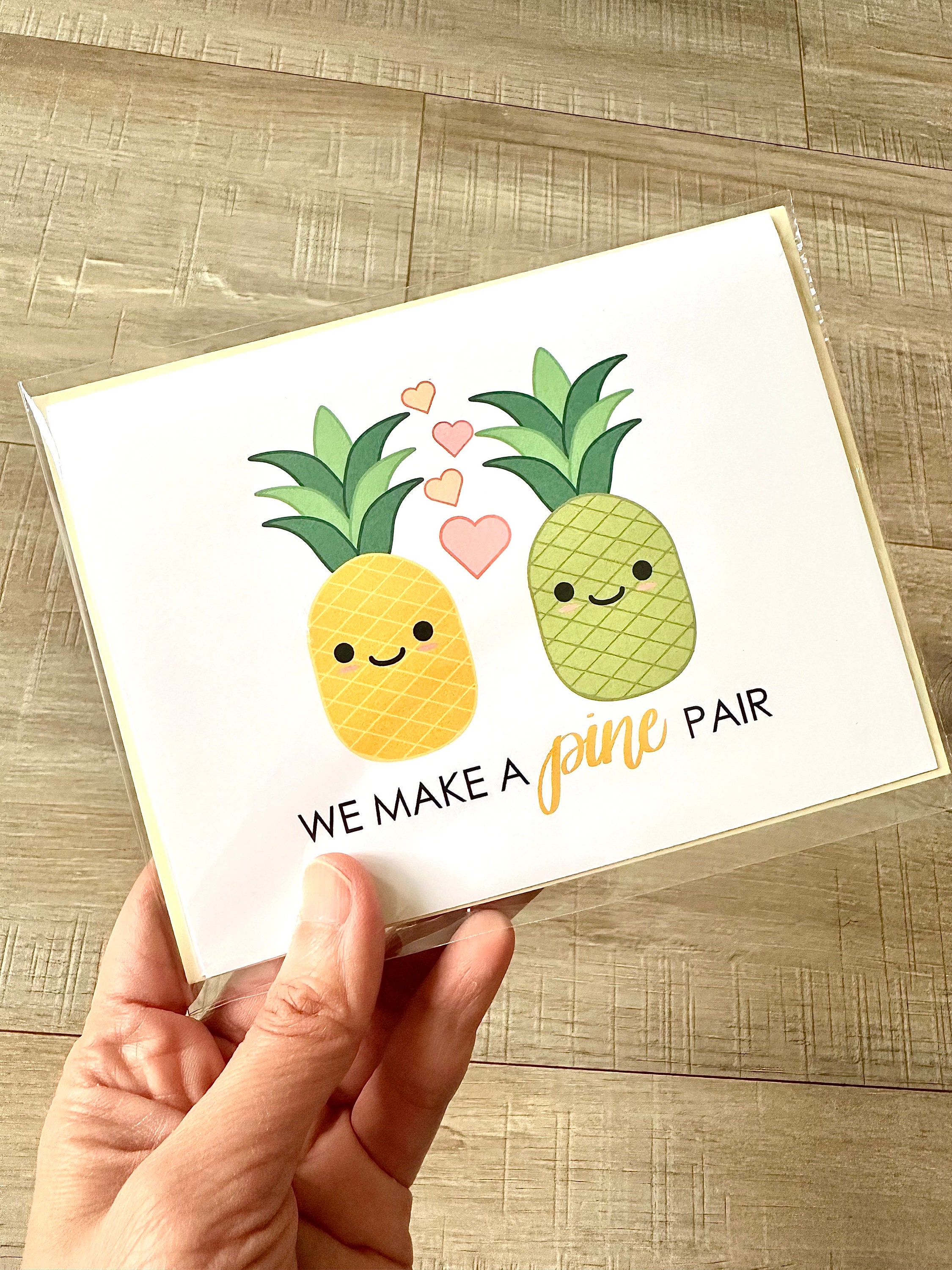 We Make a Pine Pair Pineapple Greeting Card | Funny Fruit Pun ...