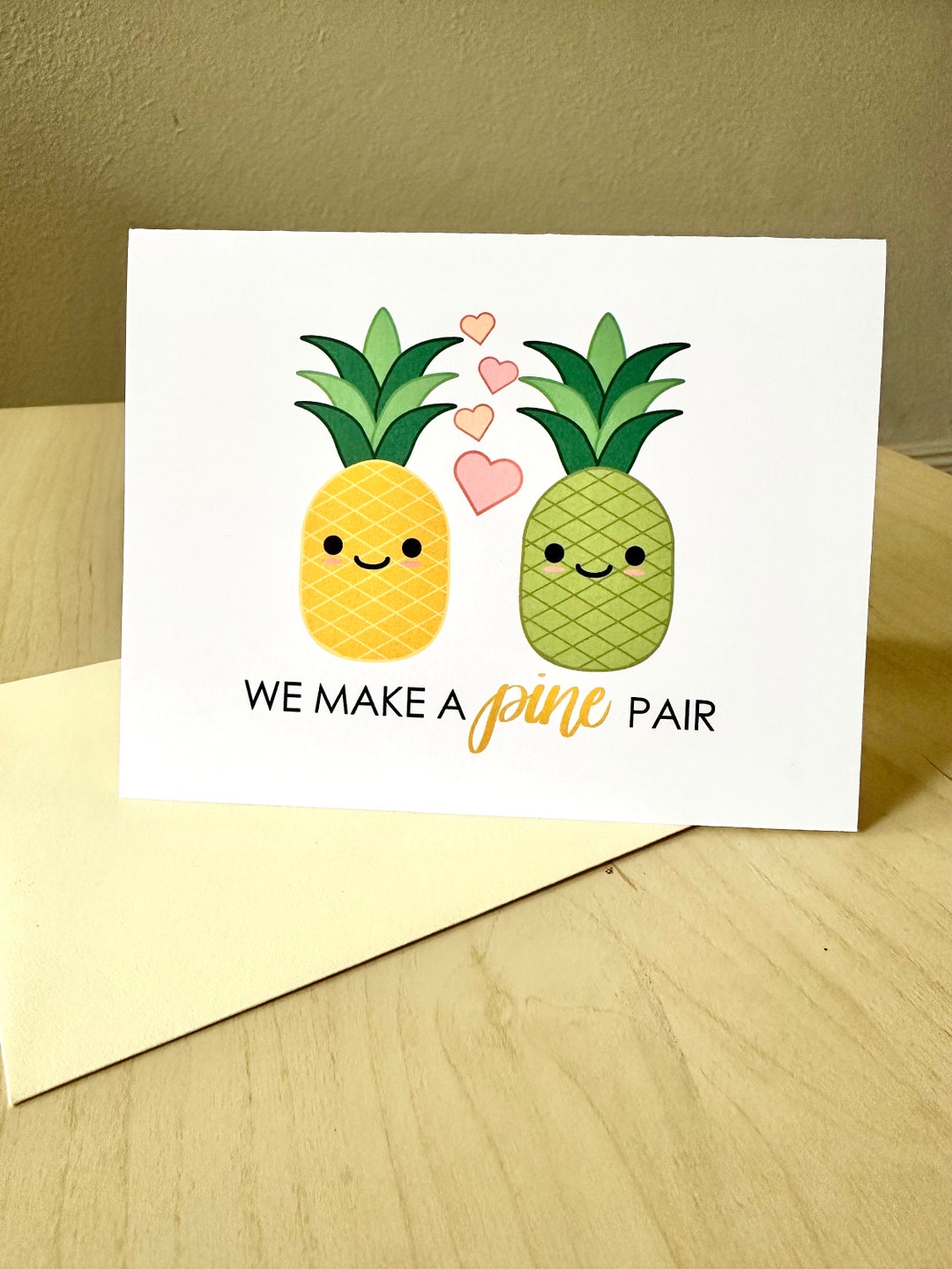 We Make a Pine Pair Pineapple Greeting Card | Funny Fruit Pun ...