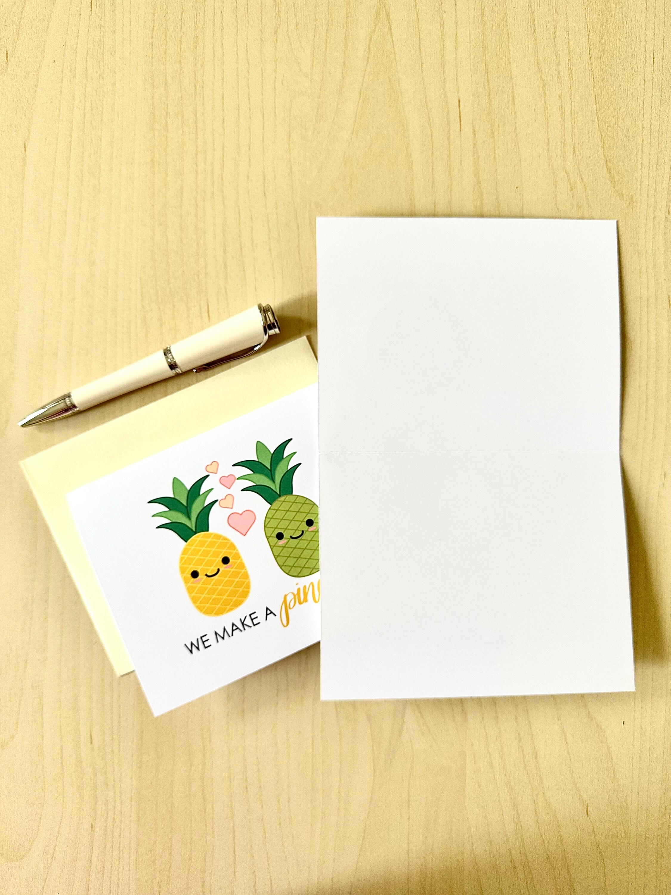 We Make a Pine Pair Pineapple Greeting Card | Funny Fruit Pun ...
