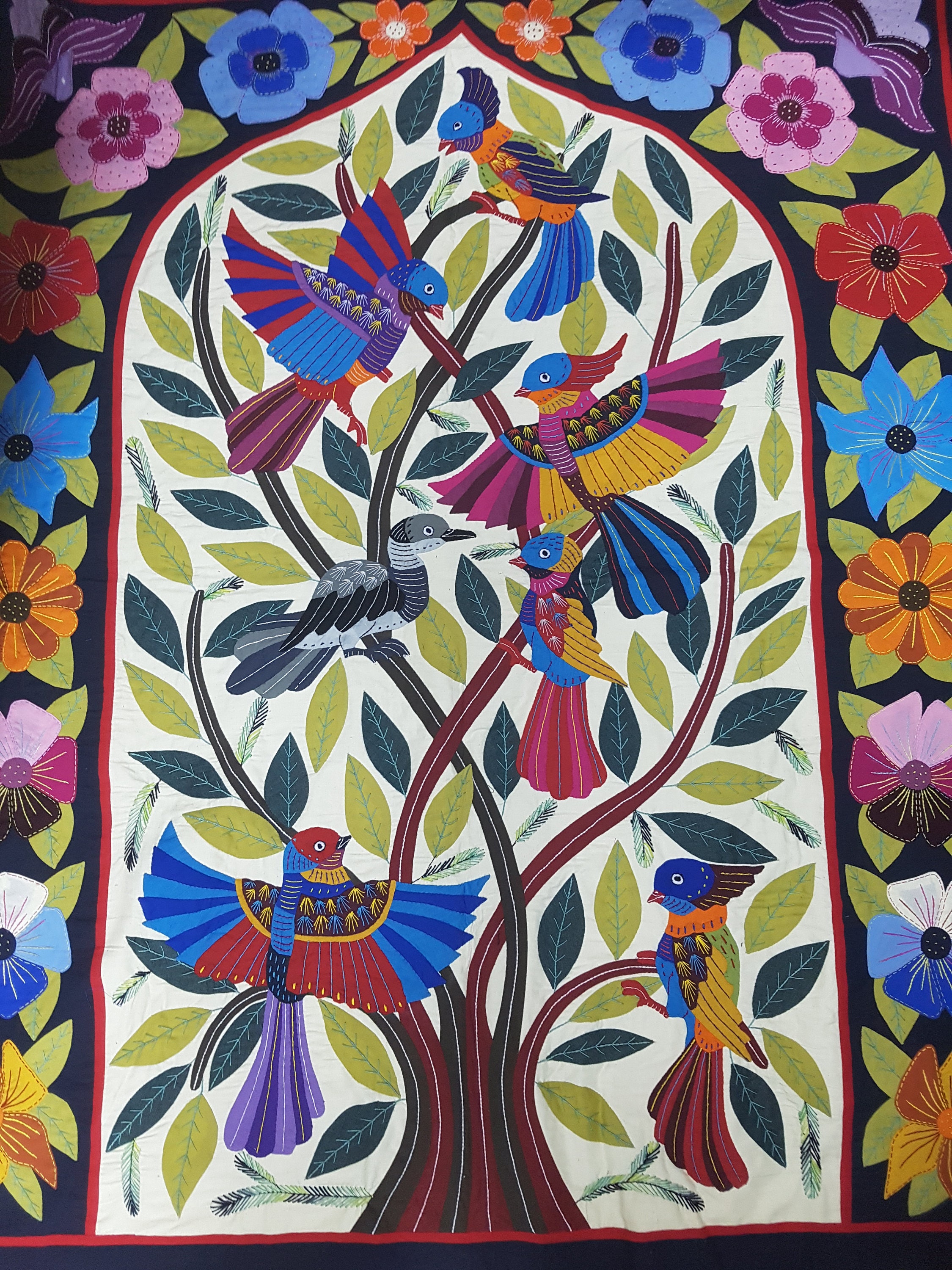 Gorgeous Floral Beautiful Birds Design Multi Colors Master - Etsy