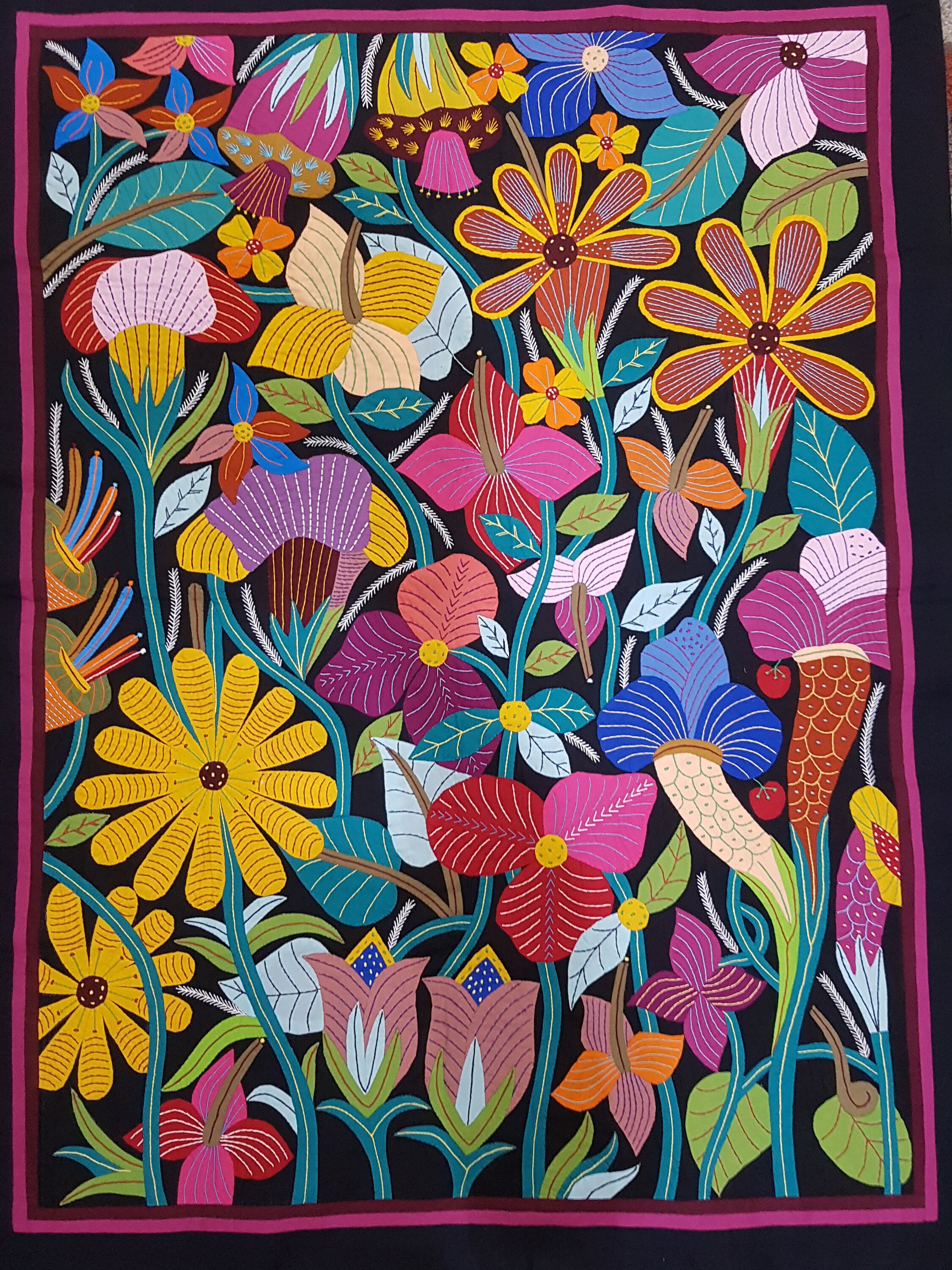 A Fantastic Floral Piece by Gamal Kolthoma, This Exquisite Piece in ...