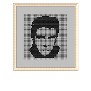 Plastic Canvas Elvis Presley Counted Cross Stitch Pattern. PDF Instant ...
