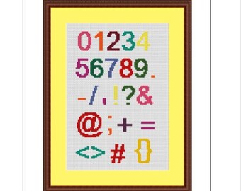 Cross Stitch Patternalphabet and Numberscross Stitch - Etsy