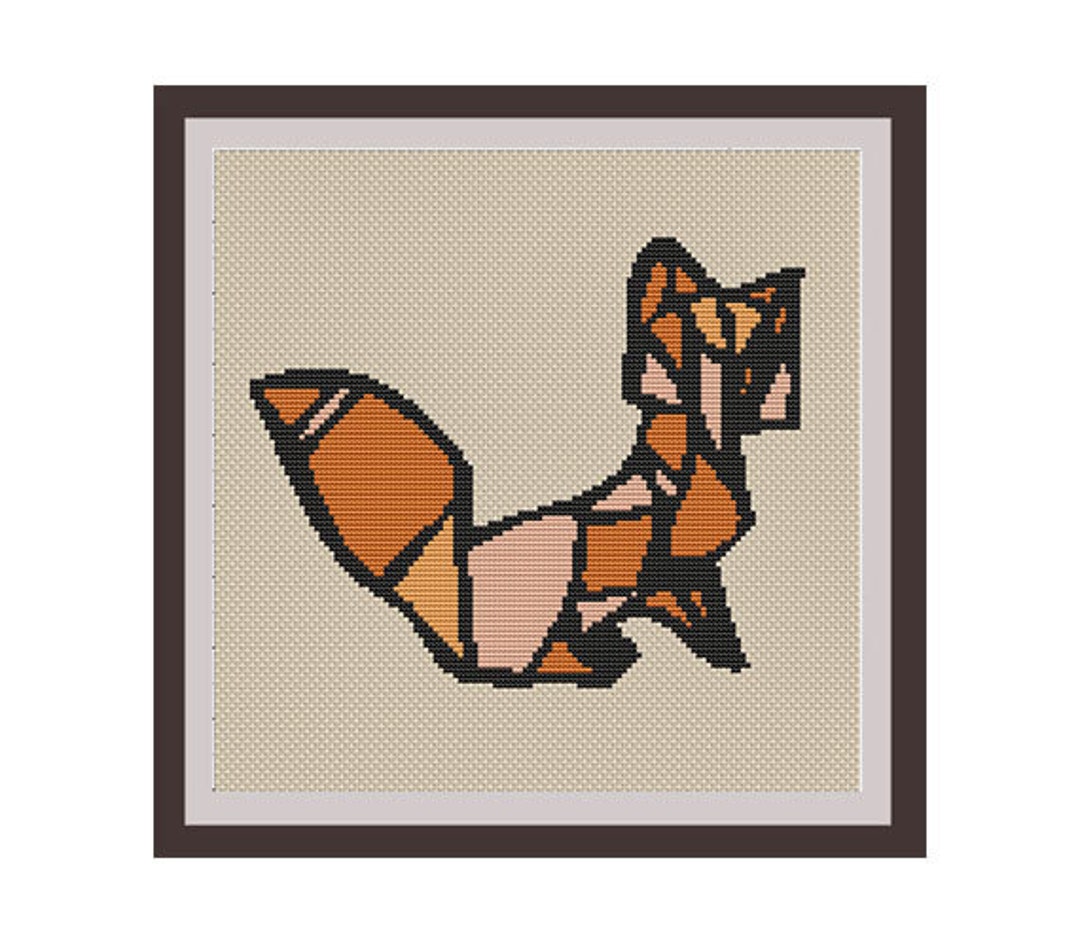 Pattern. Origami Fox Counted Cross Stitch Pattern. Fox. PDF Instant ...