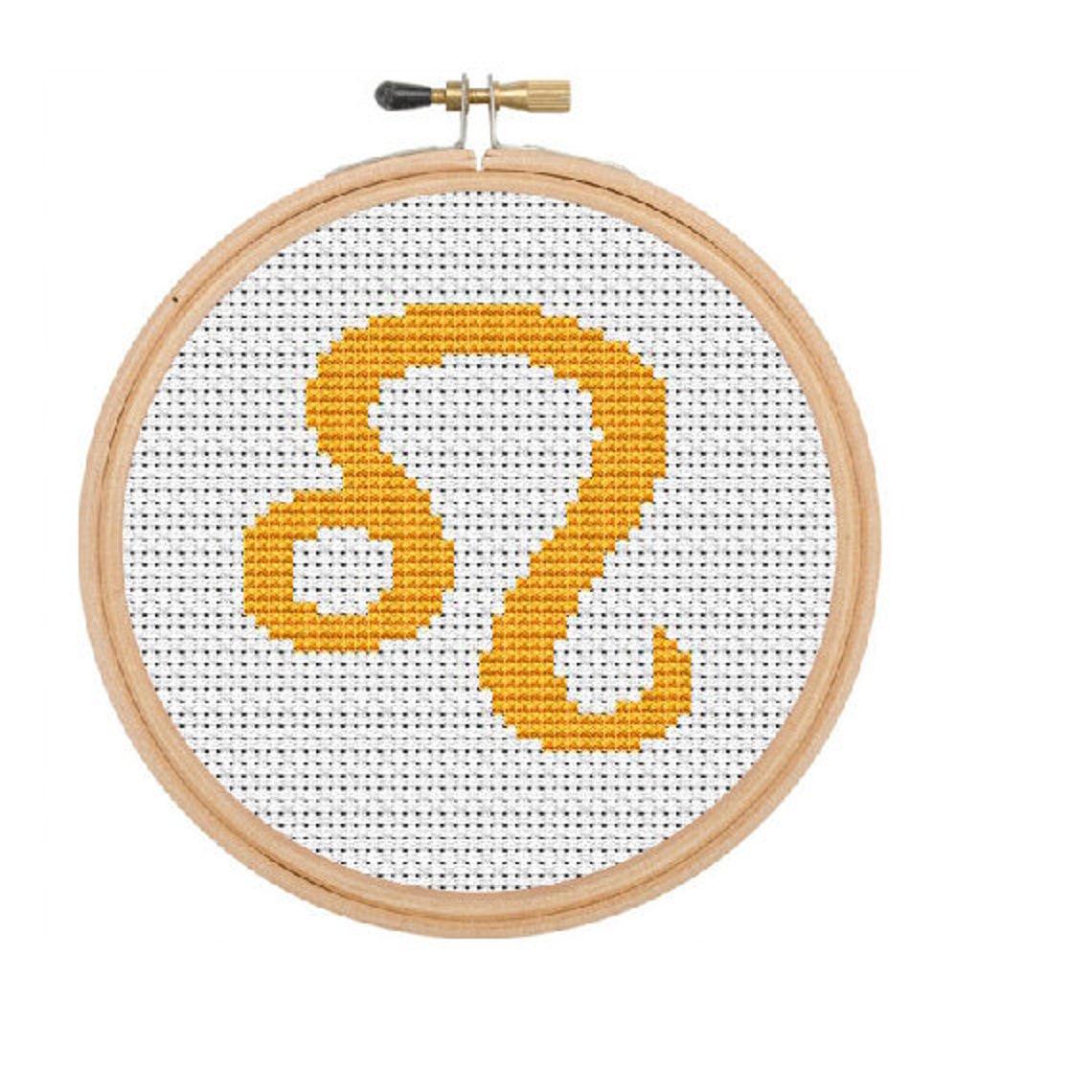 Leo Pattern. Zodiac Sign PDF Instant Download Counted Cross Stitch ...