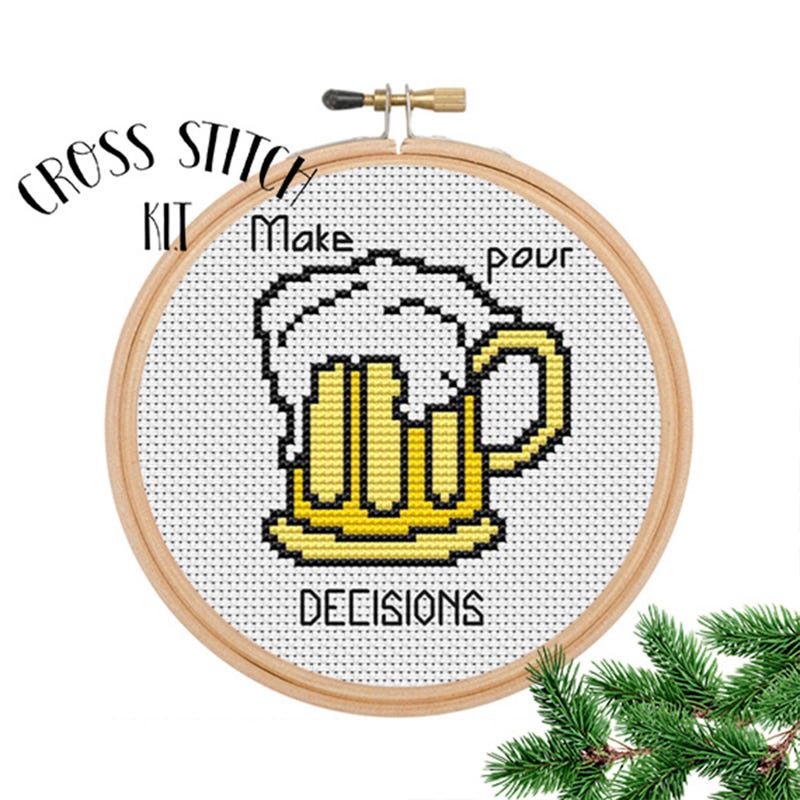 Beer Cross Stitch - Etsy