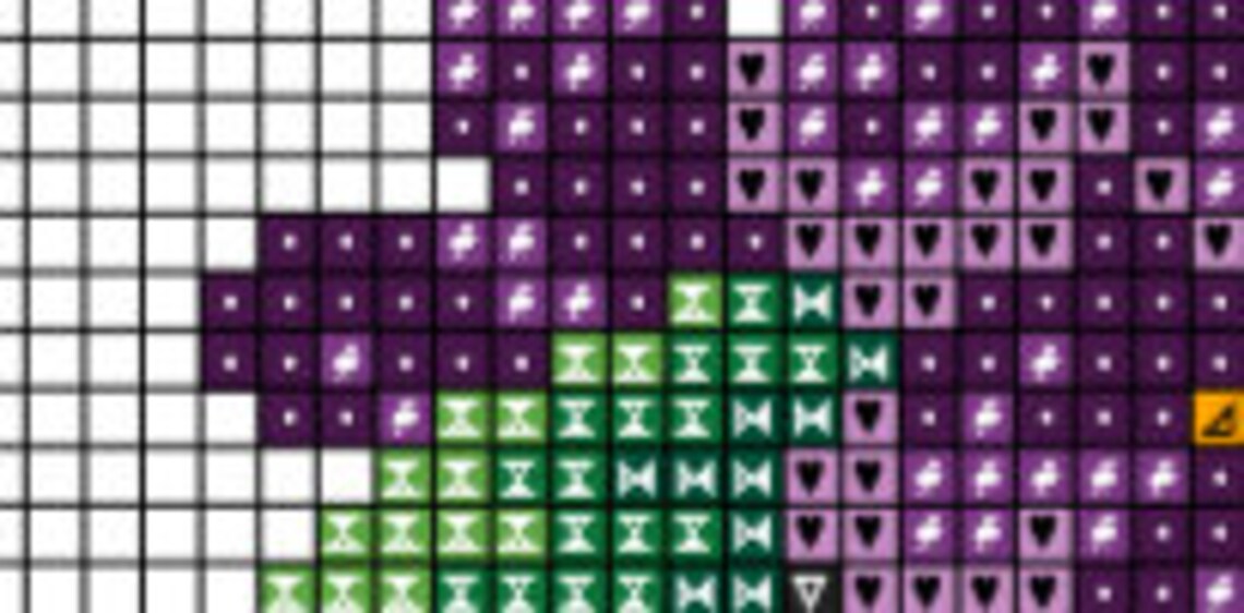 Violets. Cross Stitch Pattern. Instant Download. Beginner Counted Cross ...