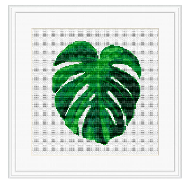 Leaf Cross Stitch Pattern - Etsy