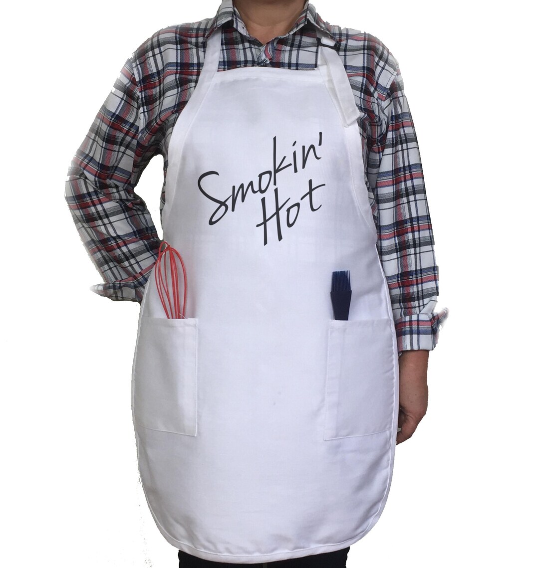 Smokin' Hot Kitchen Apron, Adjustable Chef Apron - Etsy
