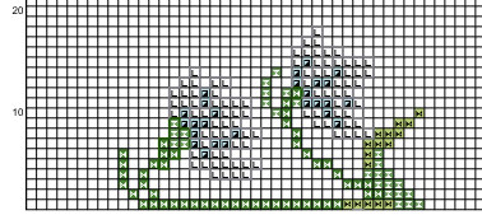 Snowdrop Tablecloth Centerpiece Counted Cross Stitch Pattern. - Etsy