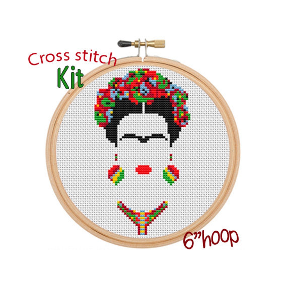 Frida Kahlo Counted Cross Stitch Pattern. PDF Instant Download ...