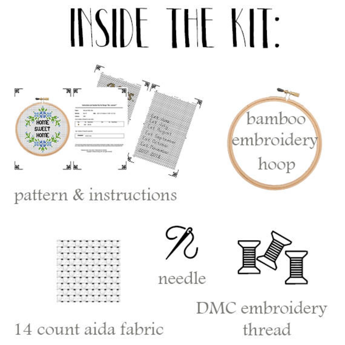 Bless This Mess Cross Stitch Kit. Beginner Cross Stitch. - Etsy