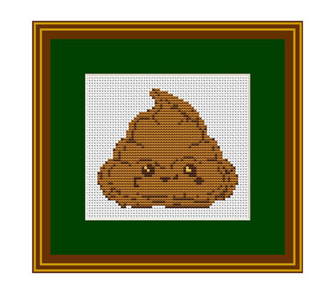 Funny Poop Cross Stitch Pattern. Counted Pattern. PDF Instant | Etsy