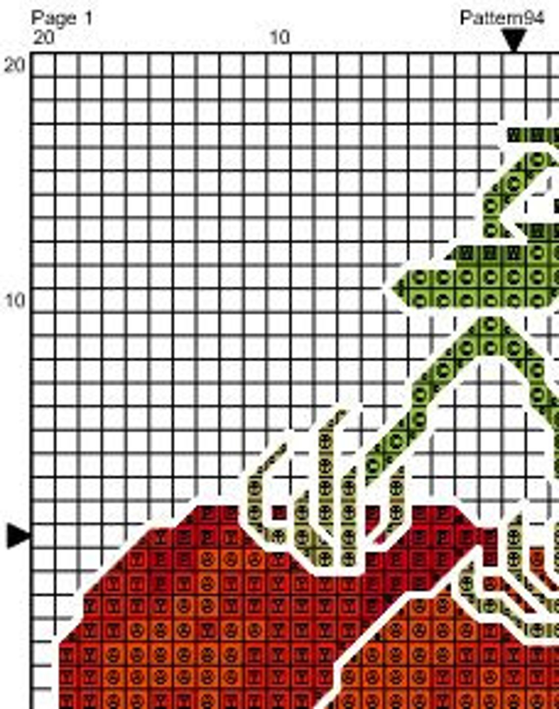 Tomatoes Cross Stitch Pattern. Instant Download. PDF Pattern. | Etsy