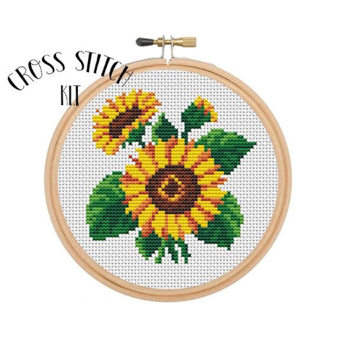 Sunflowers Cross Stitch Kit. Counted Cross Stitch Kit. Cross Stitch ...