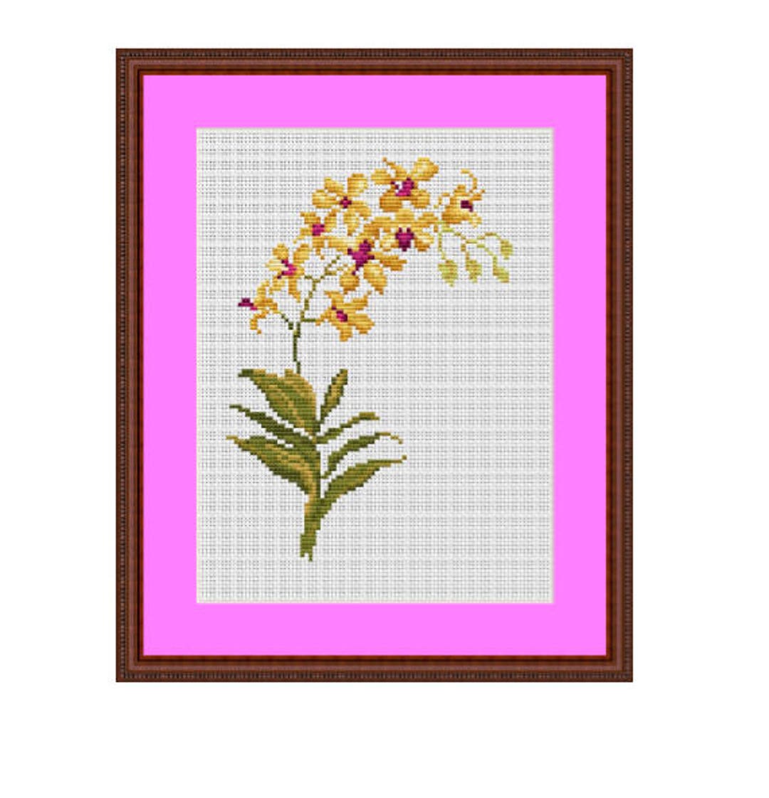 Orchid Counted Cross Stitch Pattern. PDF Instant Download. - Etsy