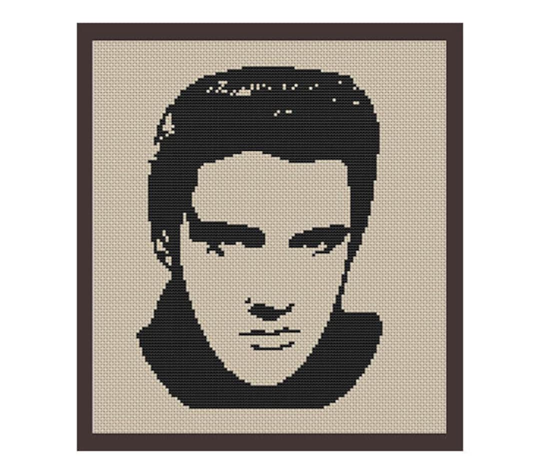 Elvis Presley Counted Cross Stitch Pattern. PDF Instant Download ...