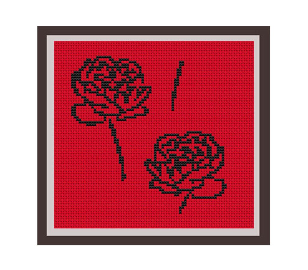 Instant Download Roses Counted Cross Stitch Pattern. Nature. - Etsy