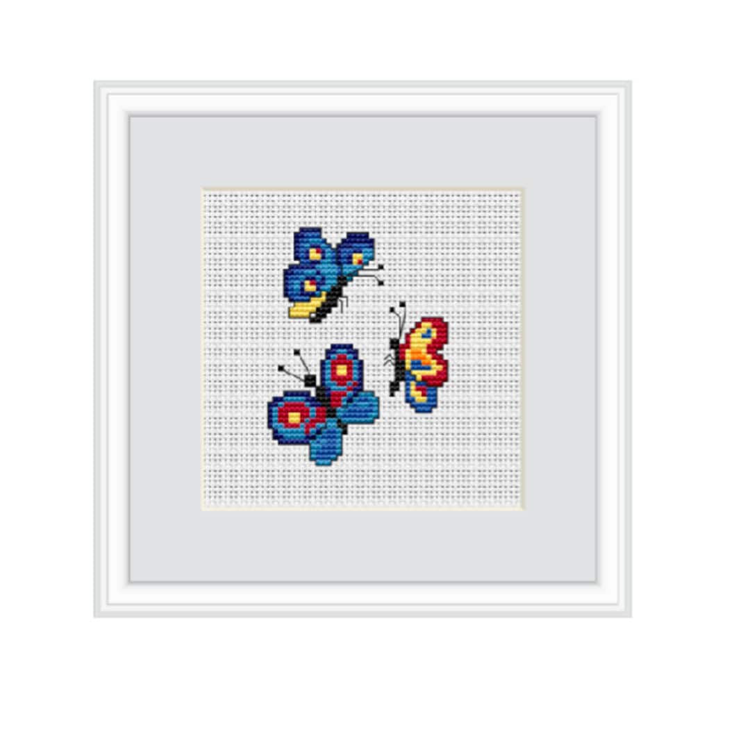Butterflies Counted Cross Stitch Pattern. PDF Instant Download. Nature ...