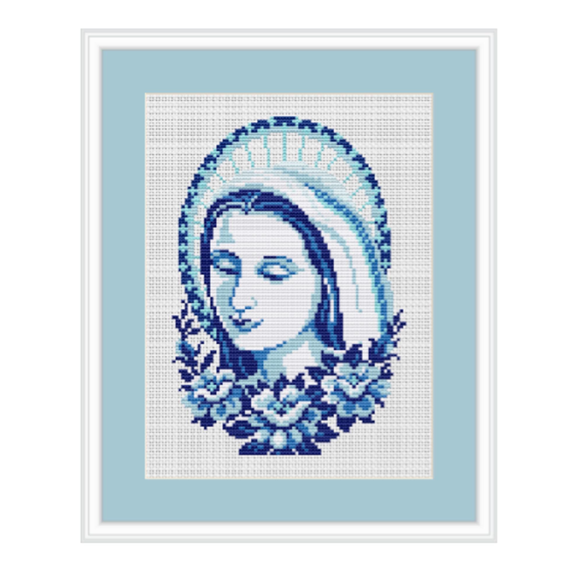Virgin Mary Cross Stitch Pattern. Mother of God. Cross Stitch Pattern ...