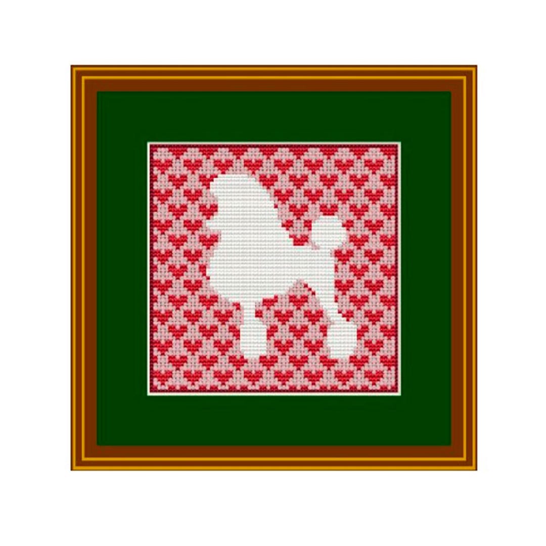 White Poodle Counted Cross Stitch Pattern (PDF Download) - Etsy