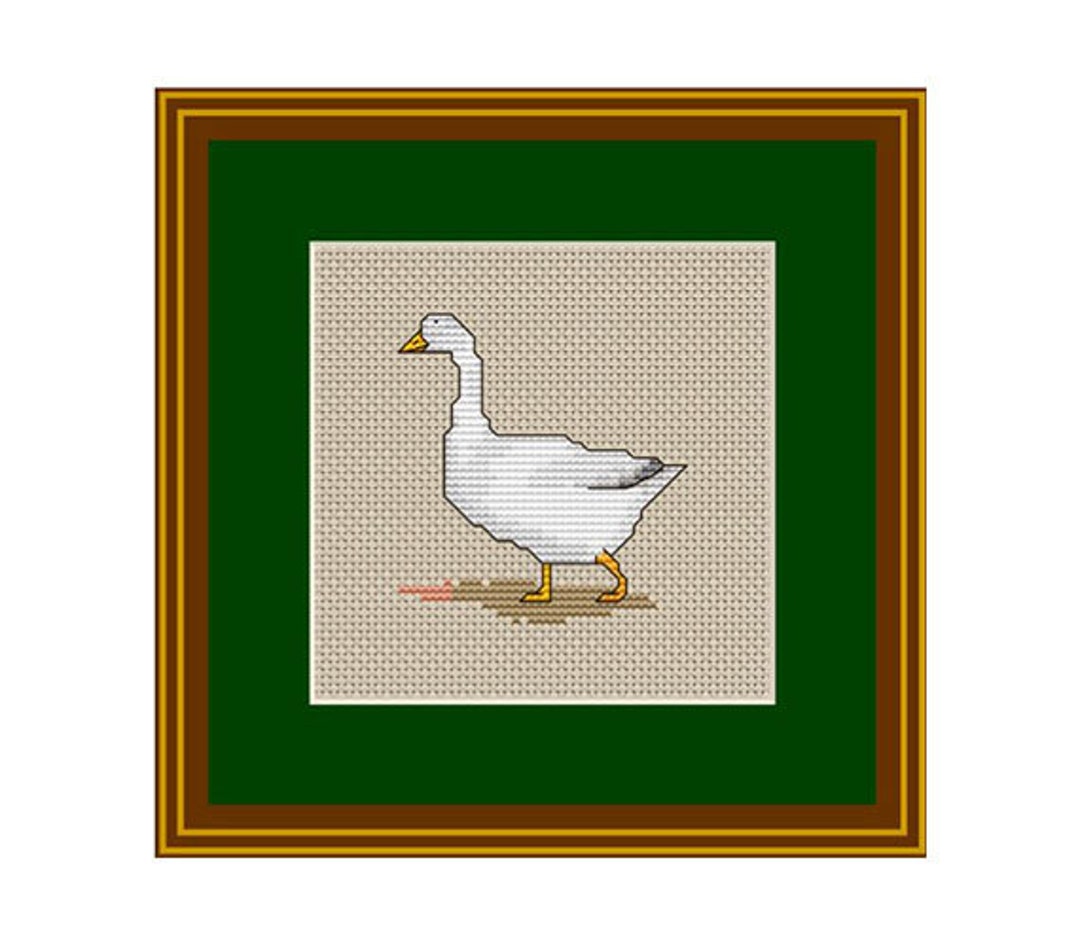 Duck Counted Cross Stitch Pattern. PDF Instant Download. Pattern. - Etsy