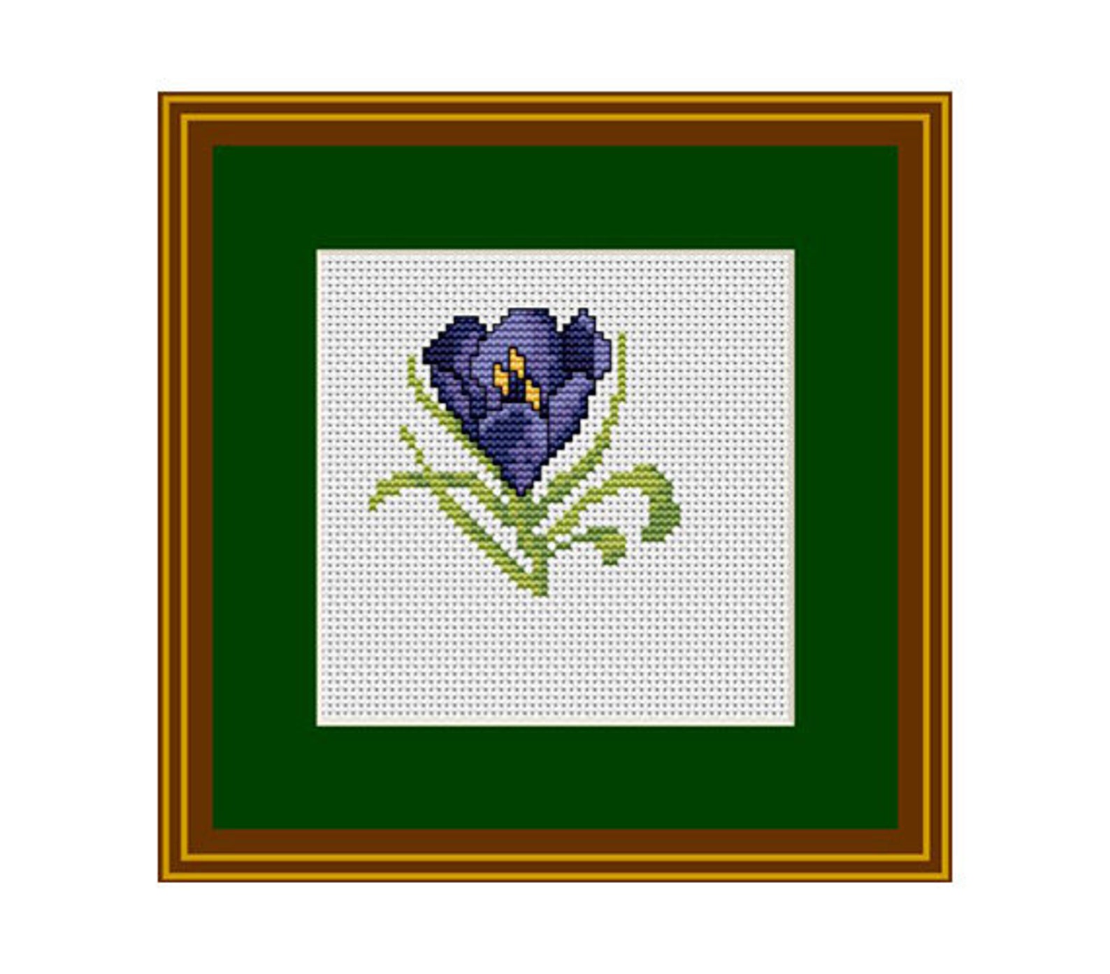 Crocus PDF Instant Download. Flower Pattern. Counted Cross Stitch ...