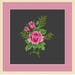 Pink Rose Kit. Cross Stitch Kit. Beginner Cross Stitch. - Etsy