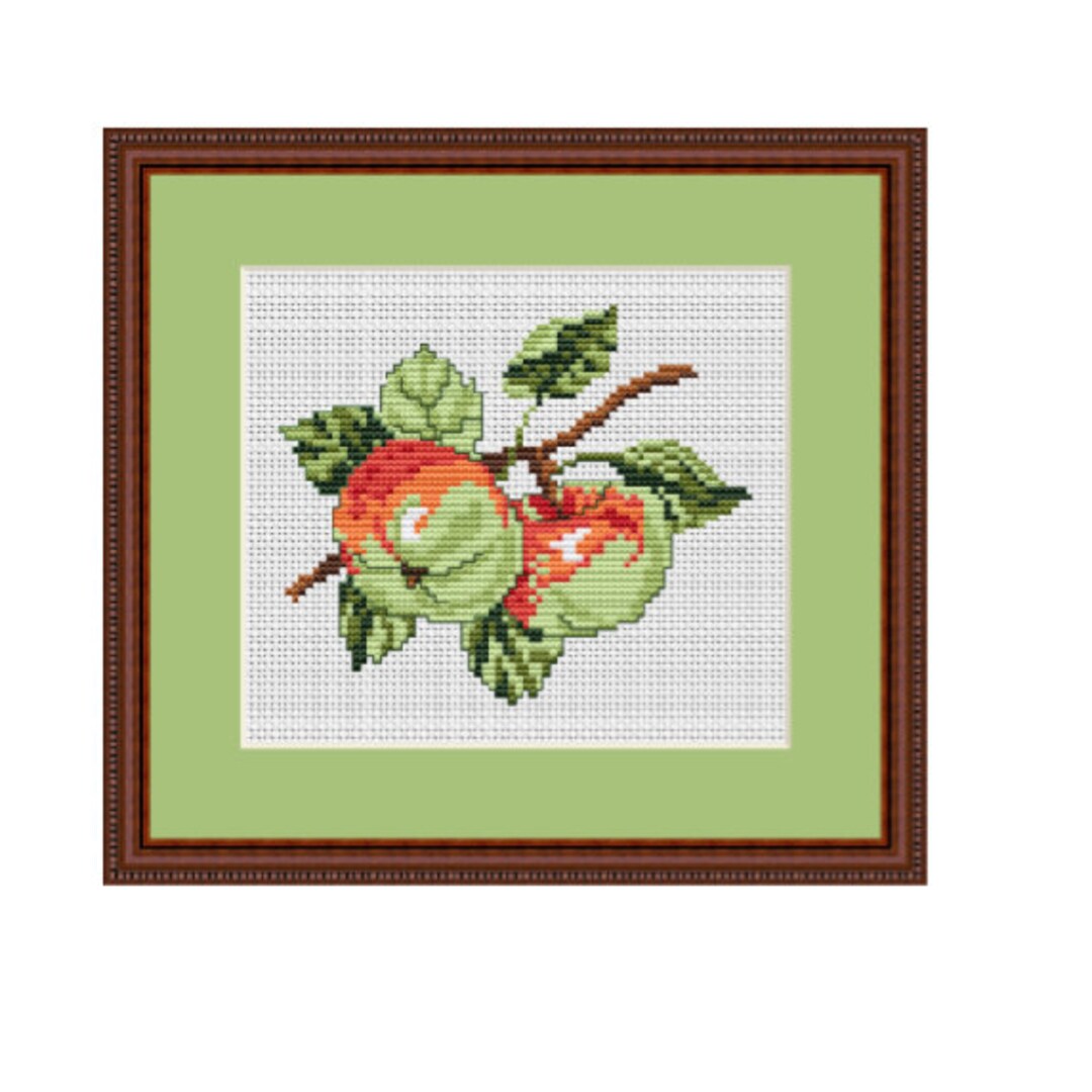 Apples PDF Instant Download. Cross Stitch Pattern. Counted Cross Stitch ...