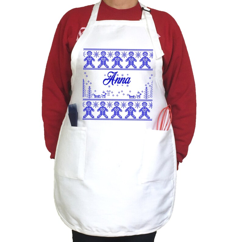 Personalized Apron. Ugly Christmas Apron. Gift. Kitchen Apron. - Etsy