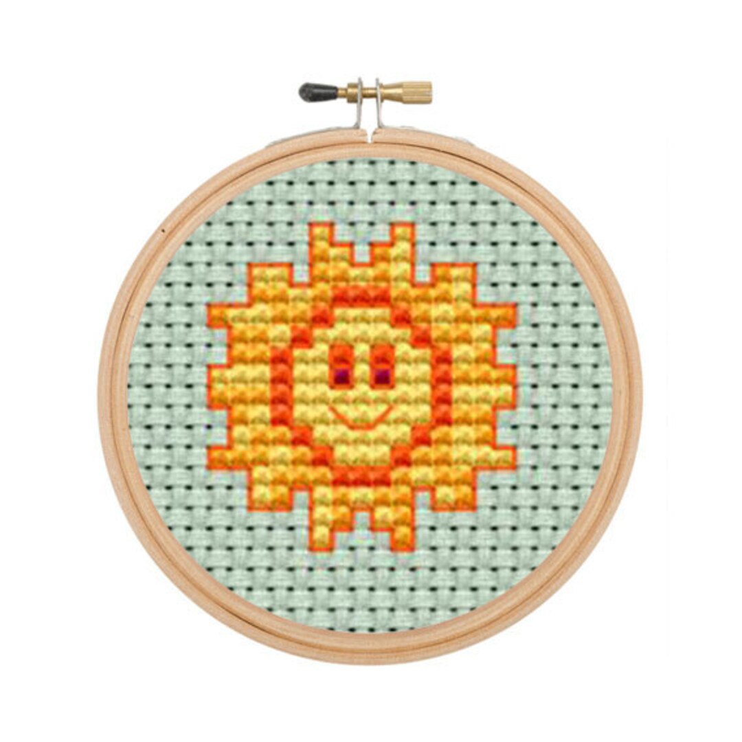 Happy Sunshine. Mini Cross Stitch Pattern. Counted Pattern. PDF Instant ...