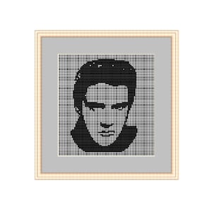 Plastic Canvas Elvis Presley Counted Cross Stitch Pattern. PDF Instant ...