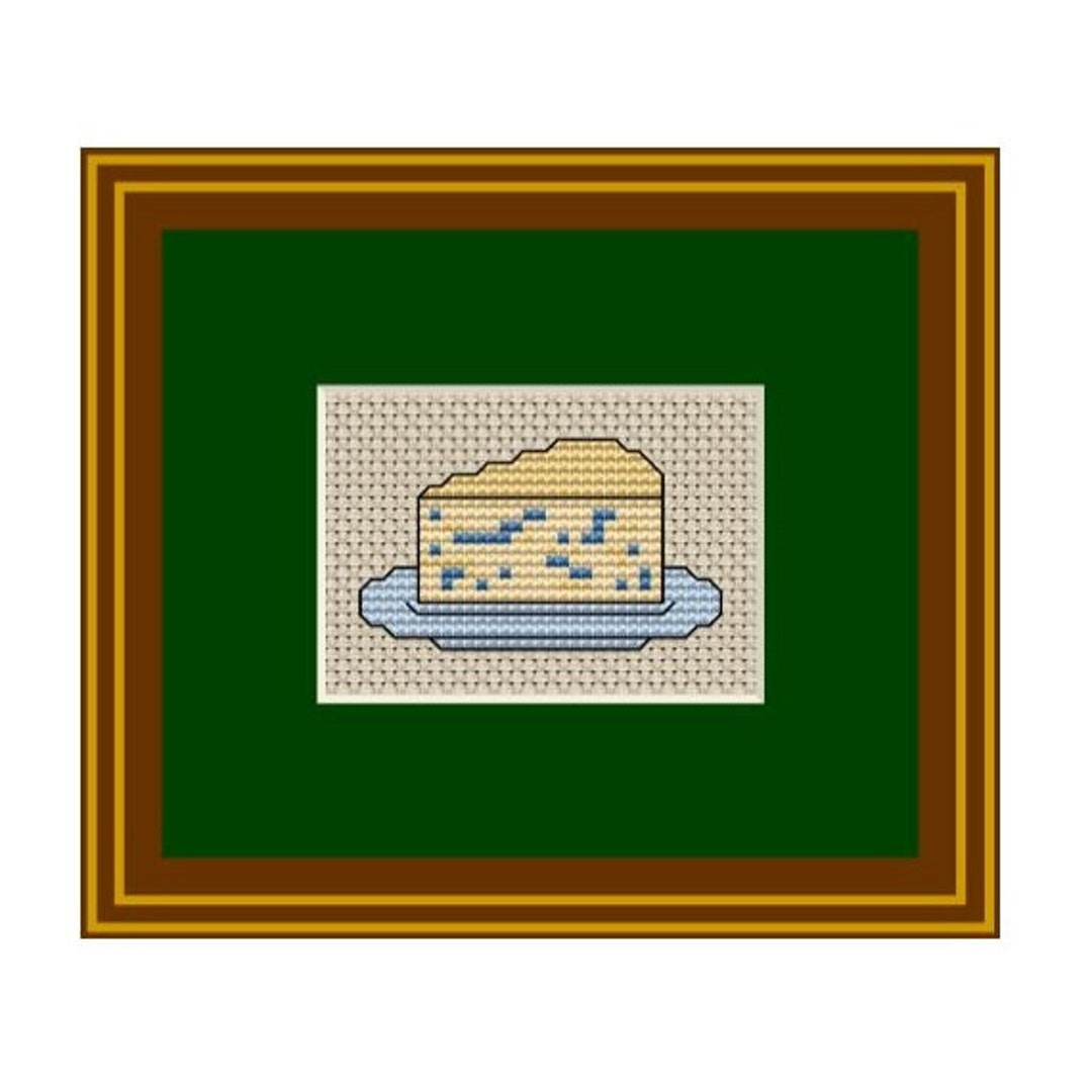 Counted Cross Stitch.piece of Cheese . Pattern. Kitchen Decor. PDF ...