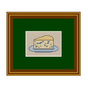 Counted Cross Stitch.piece of Cheese . Pattern. Kitchen Decor. PDF ...