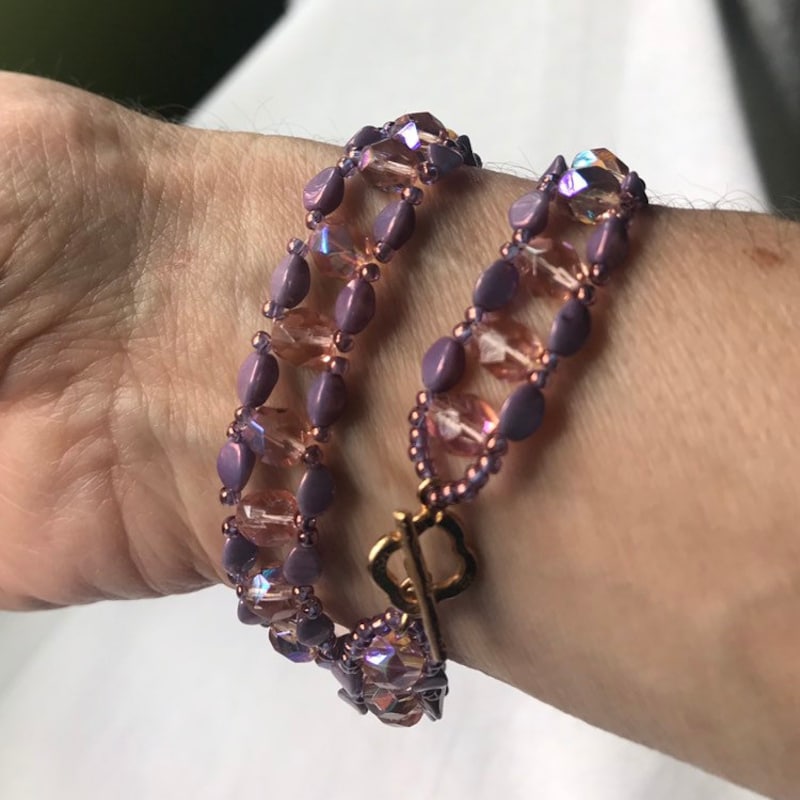 Pinch Bead Bracelet - Etsy