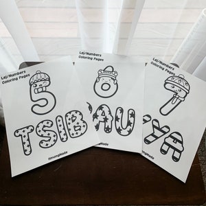 Hmong Numbers Digital Coloring Pages - Etsy